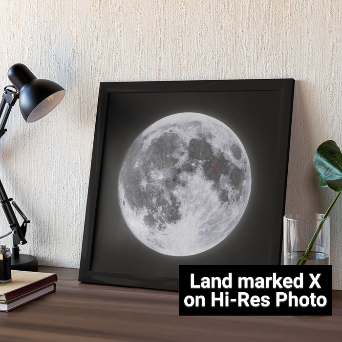 The Moon Realtor. Buy Land on the Moon, a unique gift.